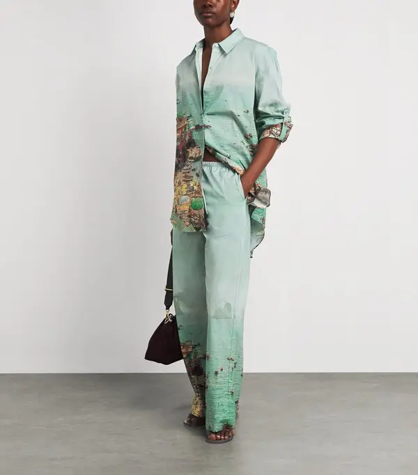 Staud Endless Summer Print Mateo Trousers