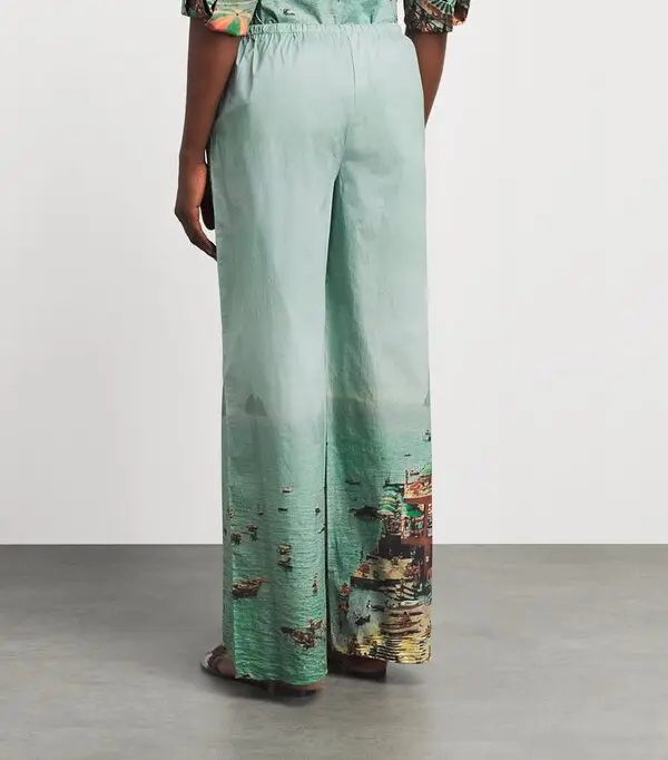 Staud Endless Summer Print Mateo Trousers