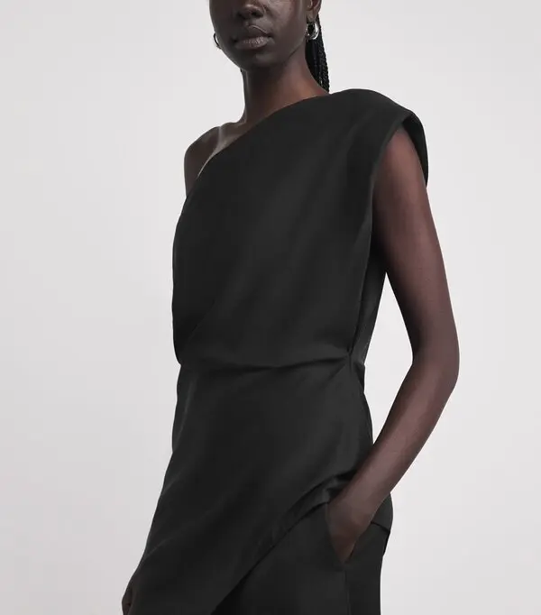 Camilla And Marc Virgin Wool One-shoulder Ciran Top