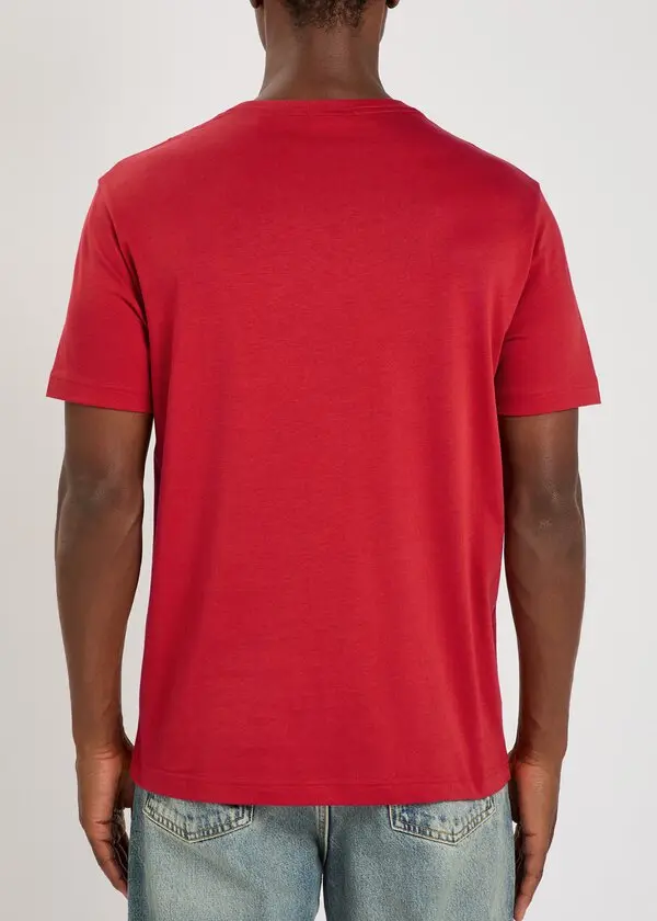 Gant Logo-embroidered Cotton T-shirt