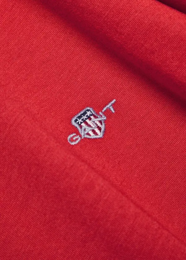Gant Logo-embroidered Cotton T-shirt