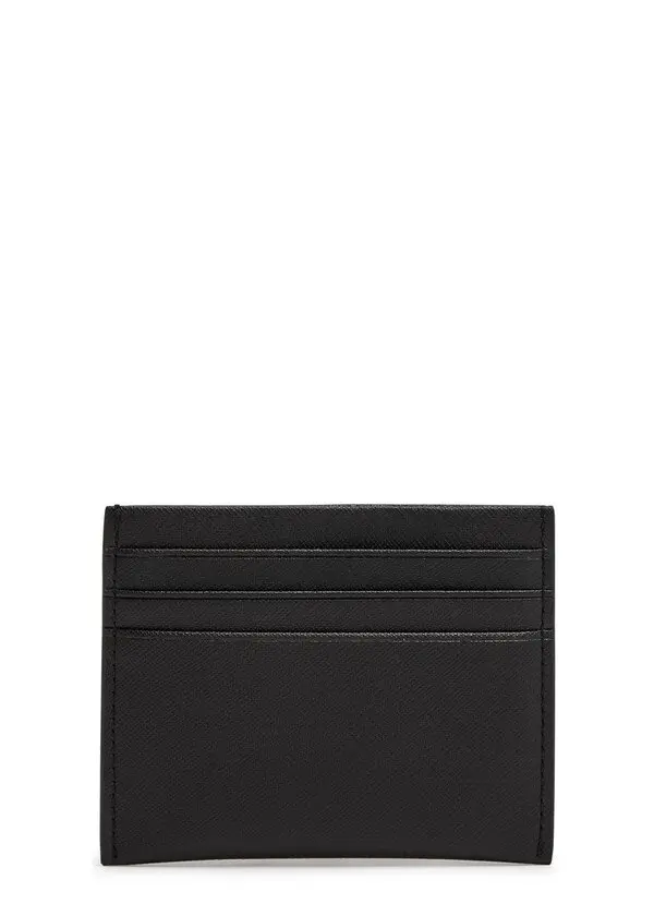 BOSS Northon Logo Saffiano Leather Card Holder