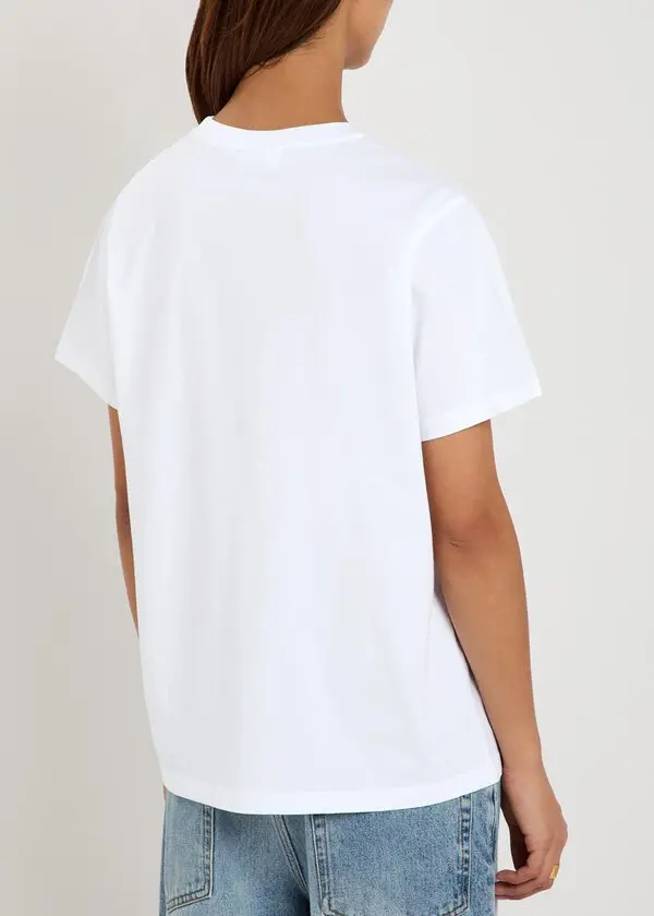 GANNI Printed Cotton T-shirt