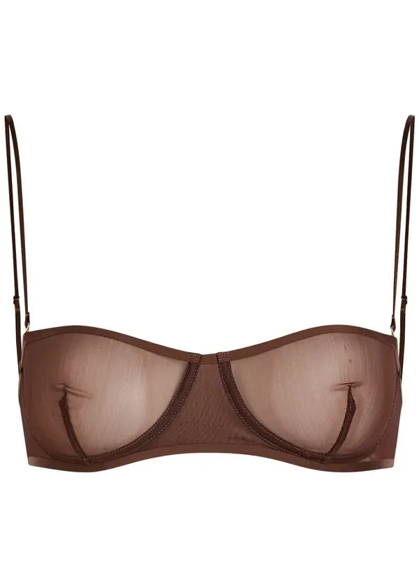 Calvin Klein Alden Unlined Stretch-mesh Bra