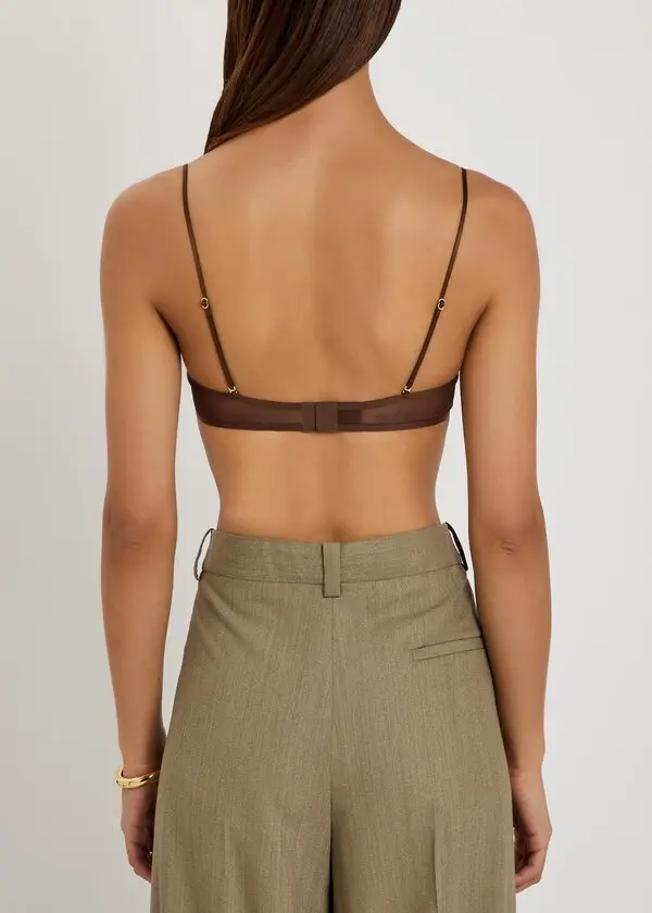 Calvin Klein Alden Unlined Stretch-mesh Bra