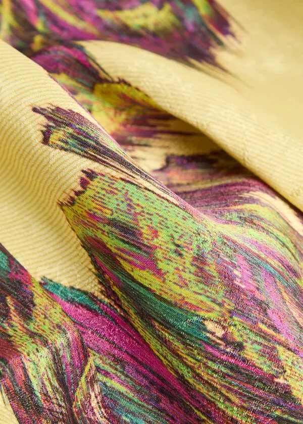 ALEMAIS Alémais Floral Jacquard Midi Dress - Multicoloured