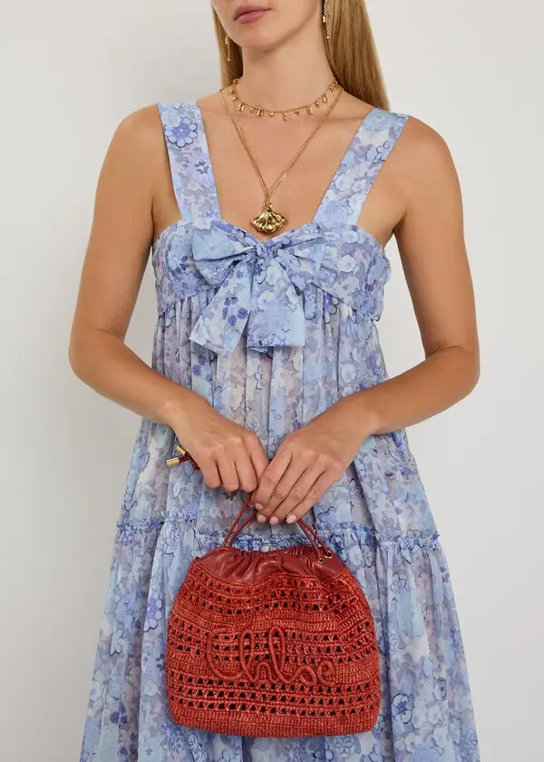 Chloé Floral-print Tiered Cotton Midi Dress