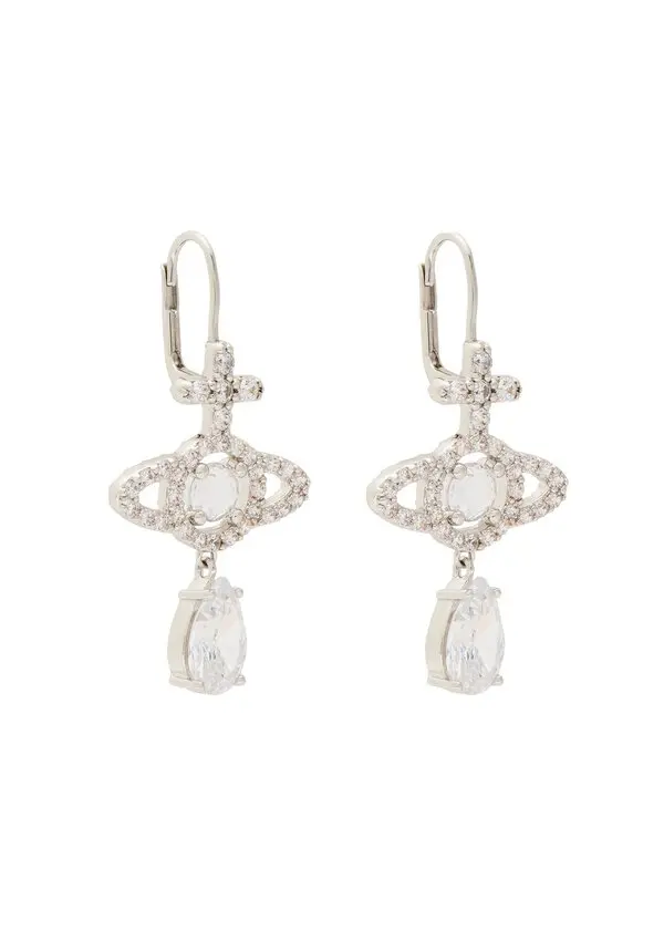 VIVIENNE WESTWOOD Olympia Pavé Drop Earrings