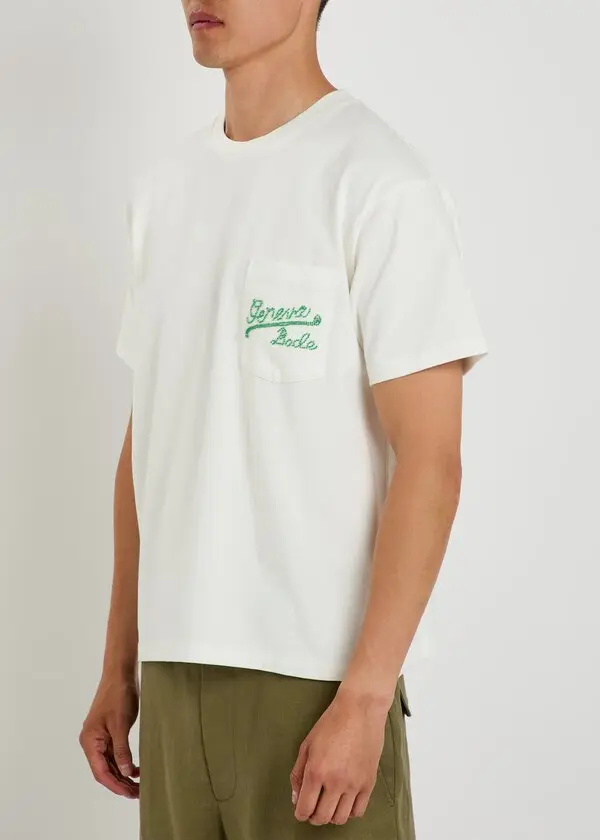 BODE Geneva Beaded Cotton T-shirt