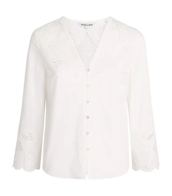 Veronica Beard Cotton Suniva Blouse