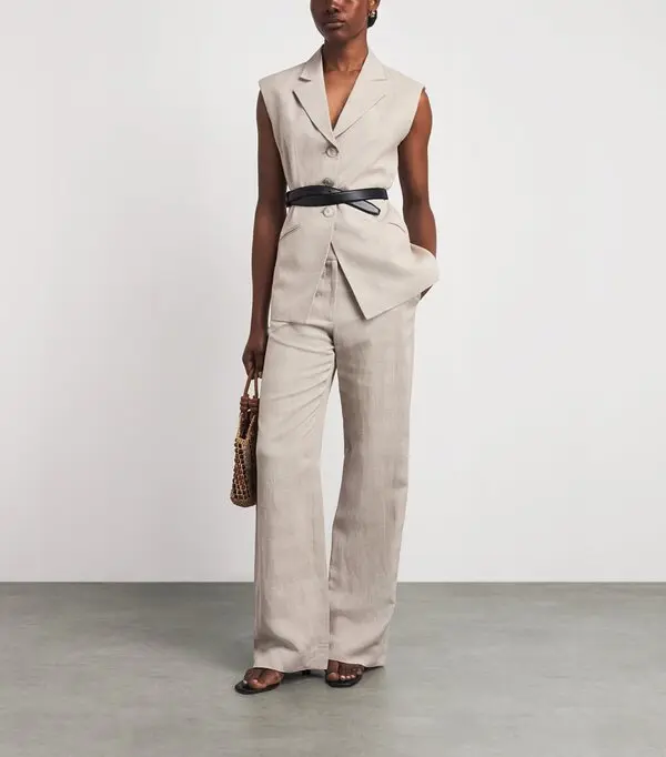 Veronica Beard Plaid Broderick Trousers