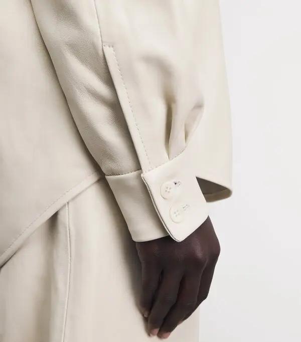 LAUREN MANOOGIAN Nappa Leather Shirt