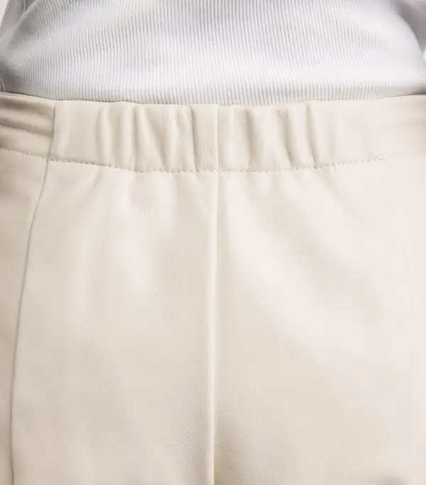 LAUREN MANOOGIAN Nappa Leather Wide-leg Trousers