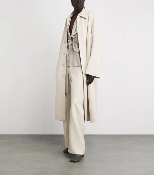 LAUREN MANOOGIAN Nappa Leather Car Coat