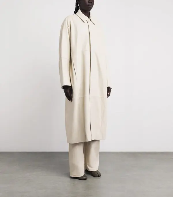 LAUREN MANOOGIAN Nappa Leather Car Coat