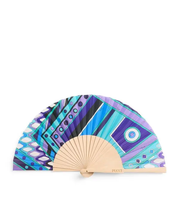 Emilio Pucci Silk Vivara Fan