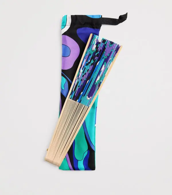 Emilio Pucci Silk Vivara Fan