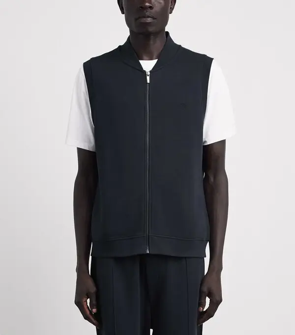 Harrods Cotton Jersey Logo Gilet