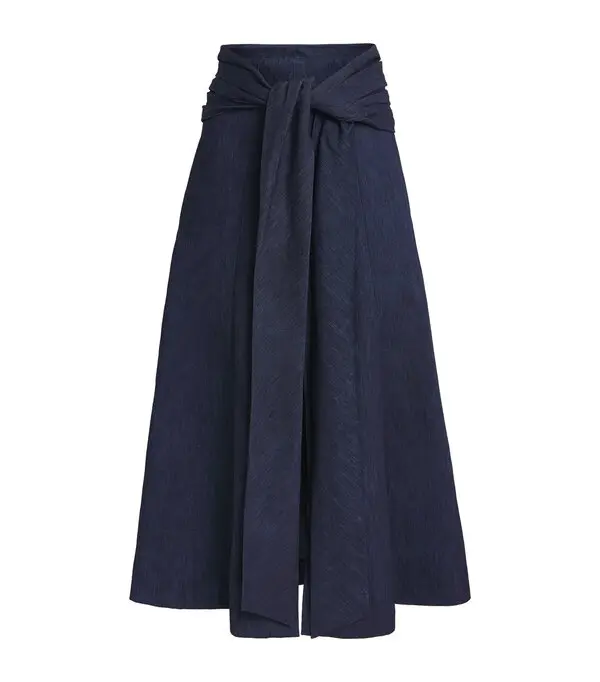 Gabriela Hearst Denim Zivan Maxi Skirt - Navy