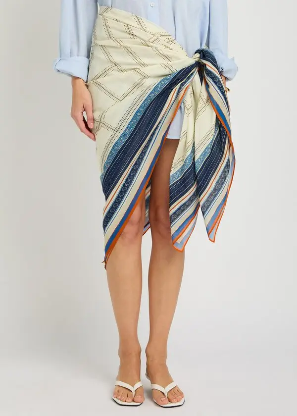 TOTEME Collector Printed Cotton-blend Sarong
