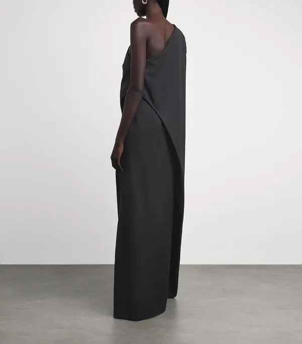 Camilla And Marc Virgin Wool One-shoulder Maxi Dress