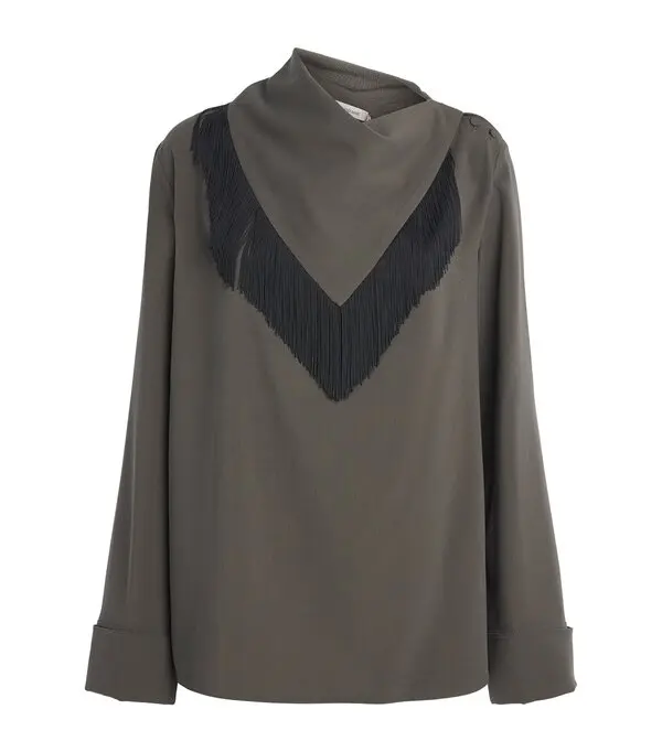 Camilla And Marc Draped-neck Una Shirt