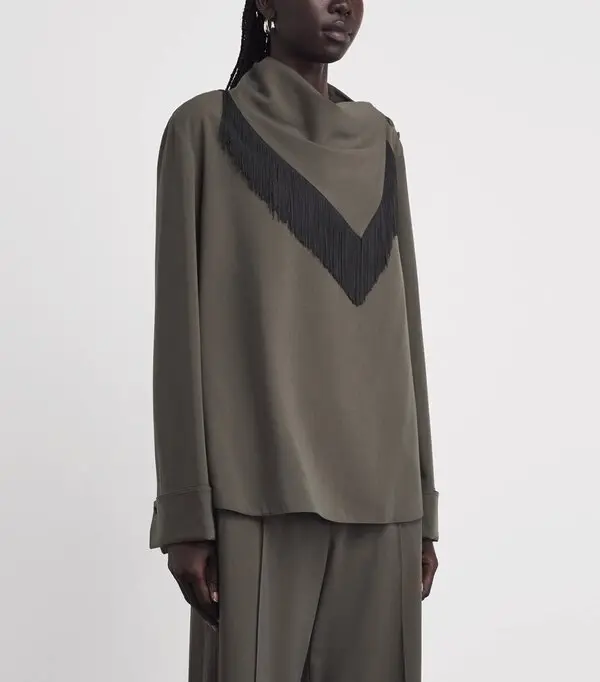 Camilla And Marc Draped-neck Una Shirt