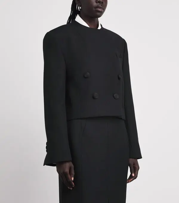 Camilla And Marc Double-breasted Cropped Blazer