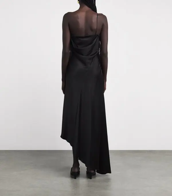 Camilla And Marc Silk Asymmetrical Maxi Dress