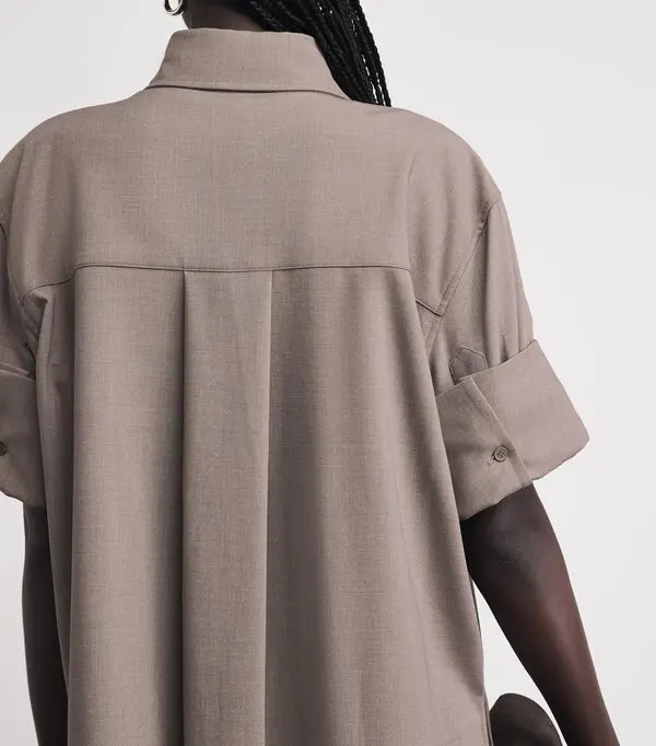 Camilla And Marc Pleated Vector Short-sleeve Shirt