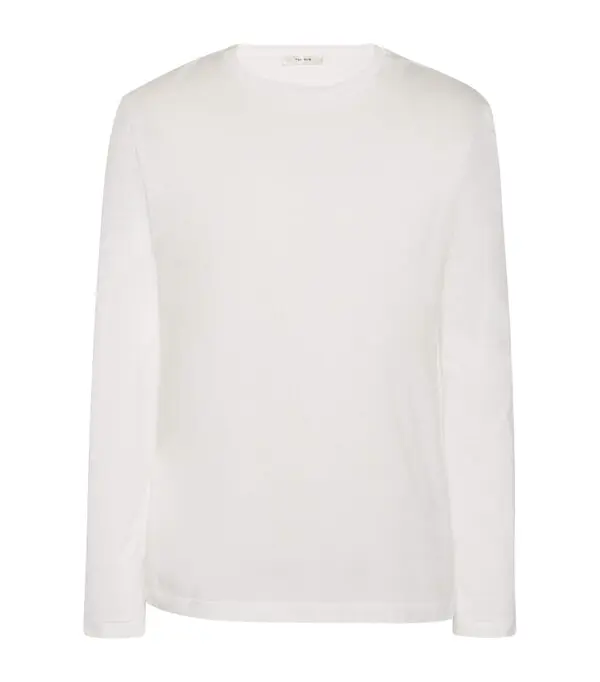 THE ROW Leon Cotton Long-sleeve T-shirt - White
