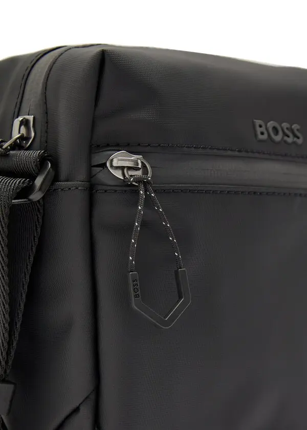 BOSS Stenson Logo Coated Canvas Cross-body Bag