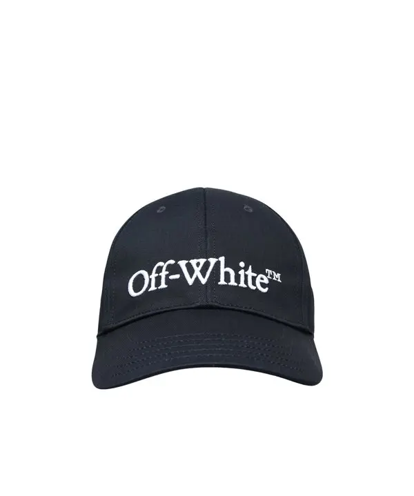 Off-White Logo Embroidered Baseball Cap - Black
