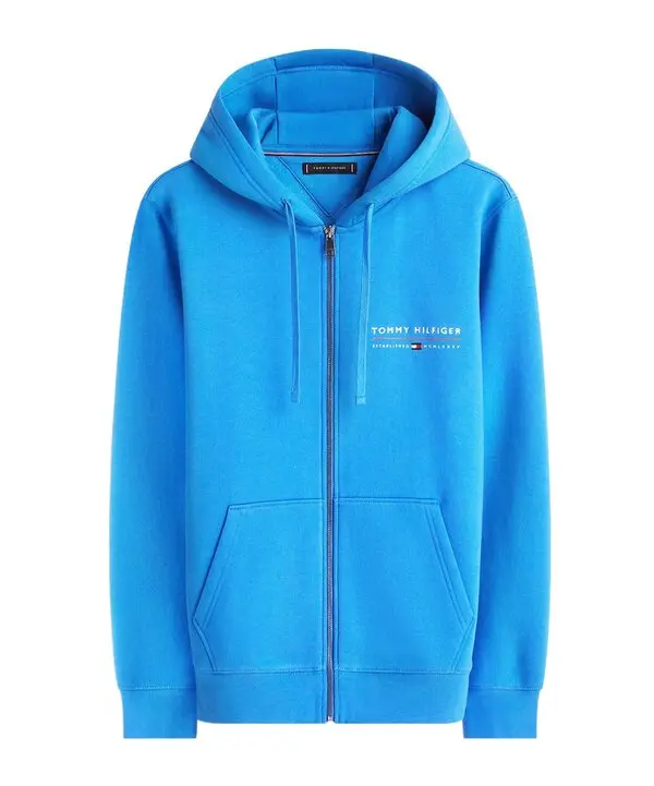 Tommy Hilfiger Long Sleeve Zip-up Hoodie - Blue