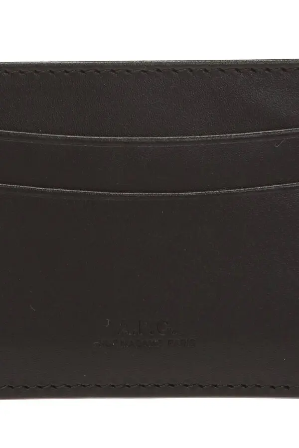 A.p.c. Andr Logo Embossed Cardholder