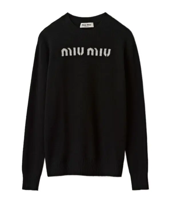Miu Miu Wool And Cashmere Sweater - Black