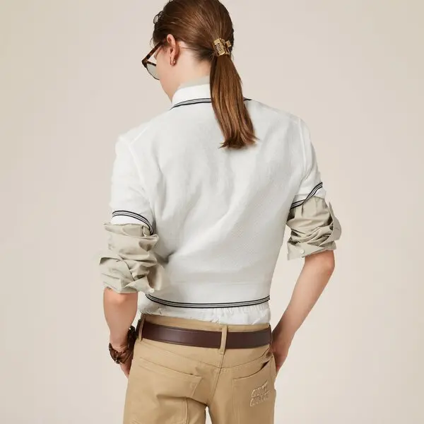 Miu Miu Cotton Jersey Polo Shirt