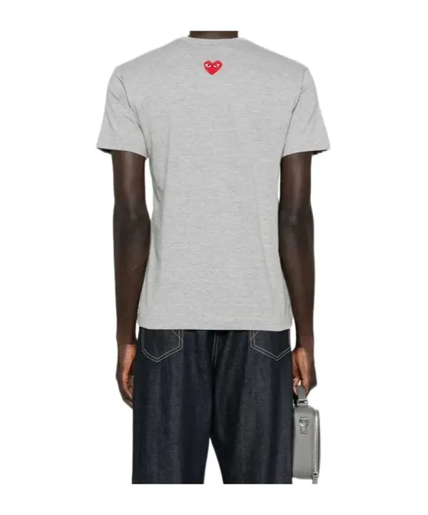 Play Comme Des Garcon Comme Des Garçons Play Logo Patch Crewneck T-shirt