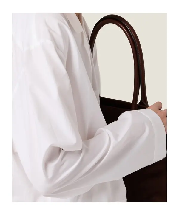 Miu Miu Cotton Poplin Shirt With Embroidered Logo - White