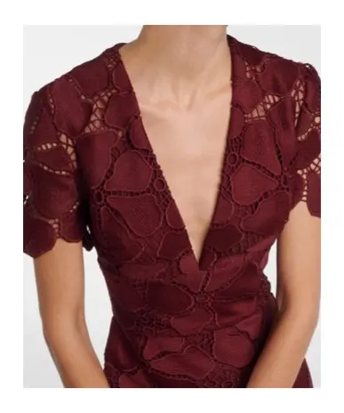 Elie Saab Guipure Lace Silk-blend Maxi Dress