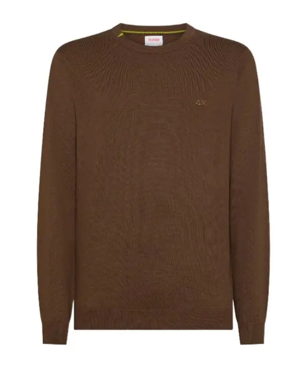 SUN 68 Logo Crew Neck Knitted Sweater