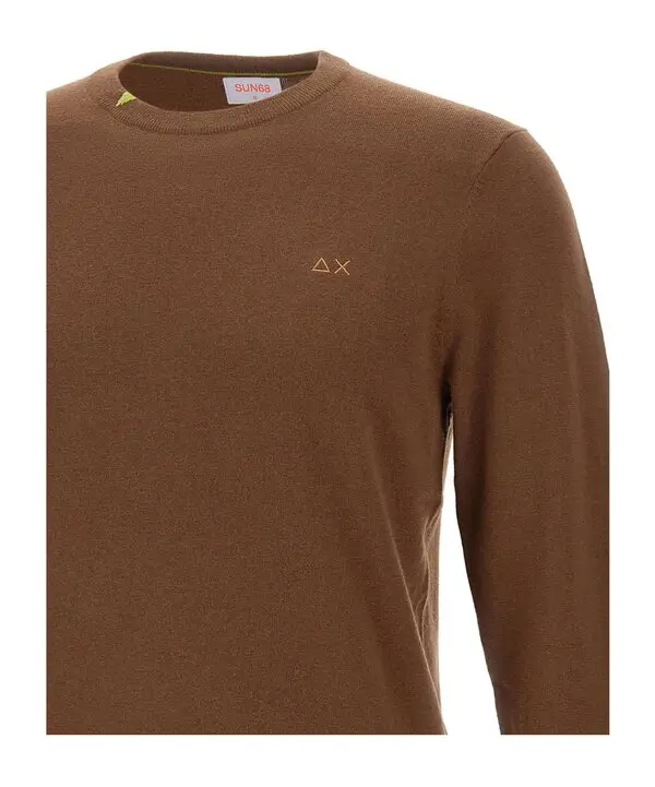 SUN 68 Logo Crew Neck Knitted Sweater