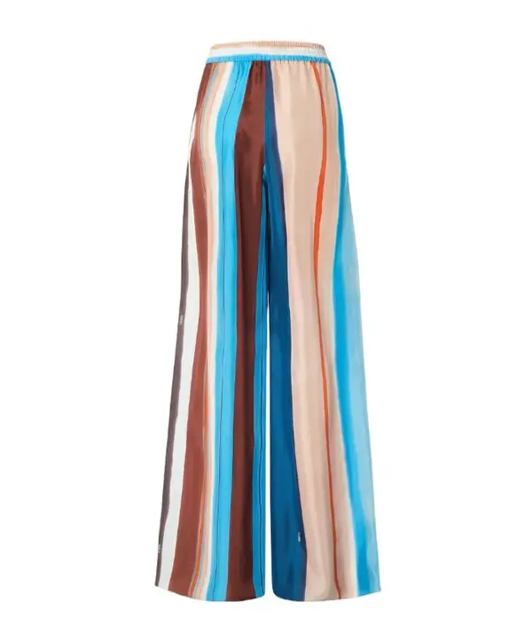 Fendi Silk Striped Trousers