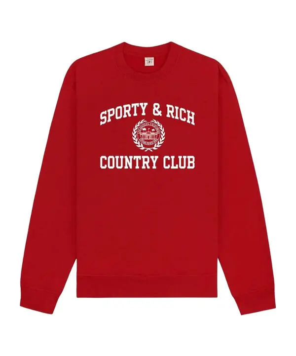 SPORTY  RICH Sporty & Rich Country Club Crewneck Sweatshirt
