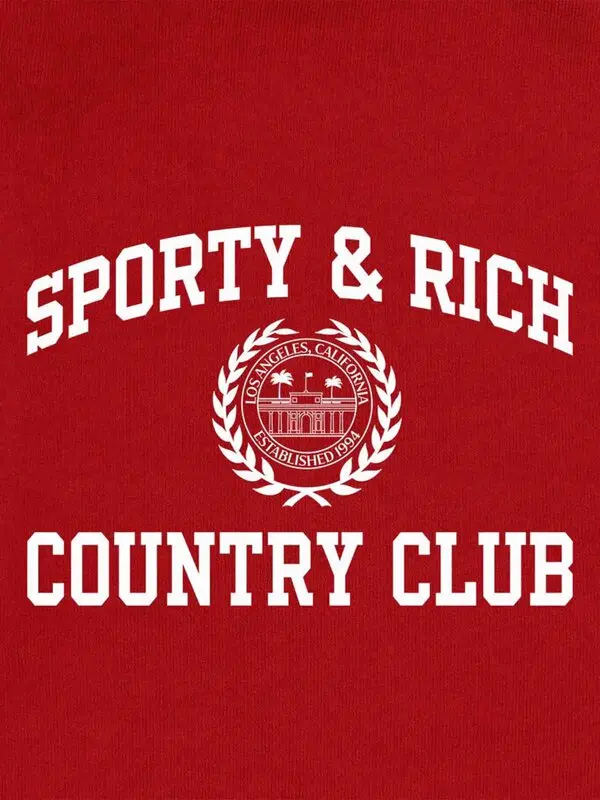 SPORTY  RICH Sporty & Rich Country Club Crewneck Sweatshirt
