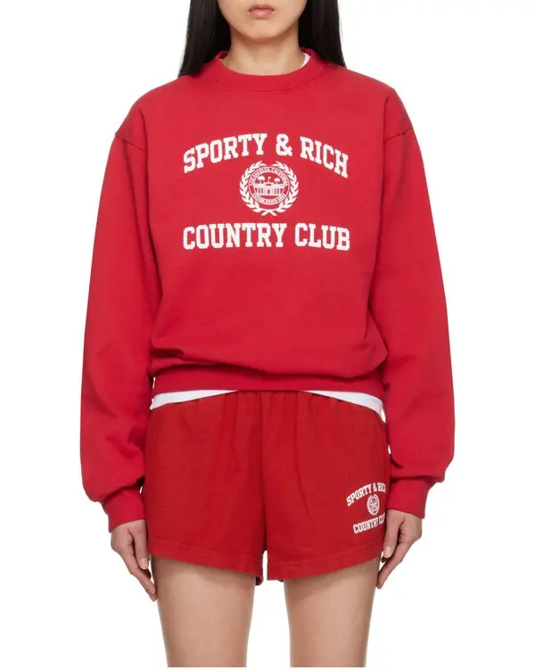 SPORTY  RICH Sporty & Rich Country Club Crewneck Sweatshirt