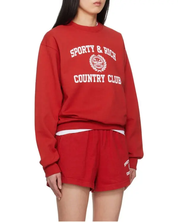 SPORTY  RICH Sporty & Rich Country Club Crewneck Sweatshirt