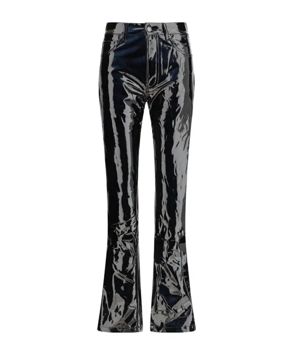 Fiorucci Straight-leg Vinyl Pants - Black