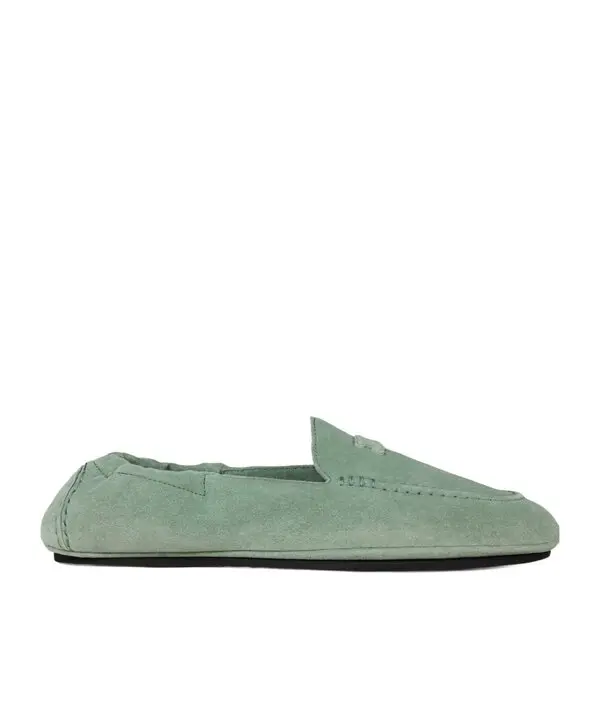 Celine Adam Loafer In Suede Calfskin