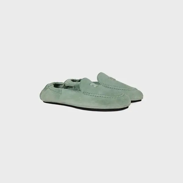 Celine Adam Loafer In Suede Calfskin